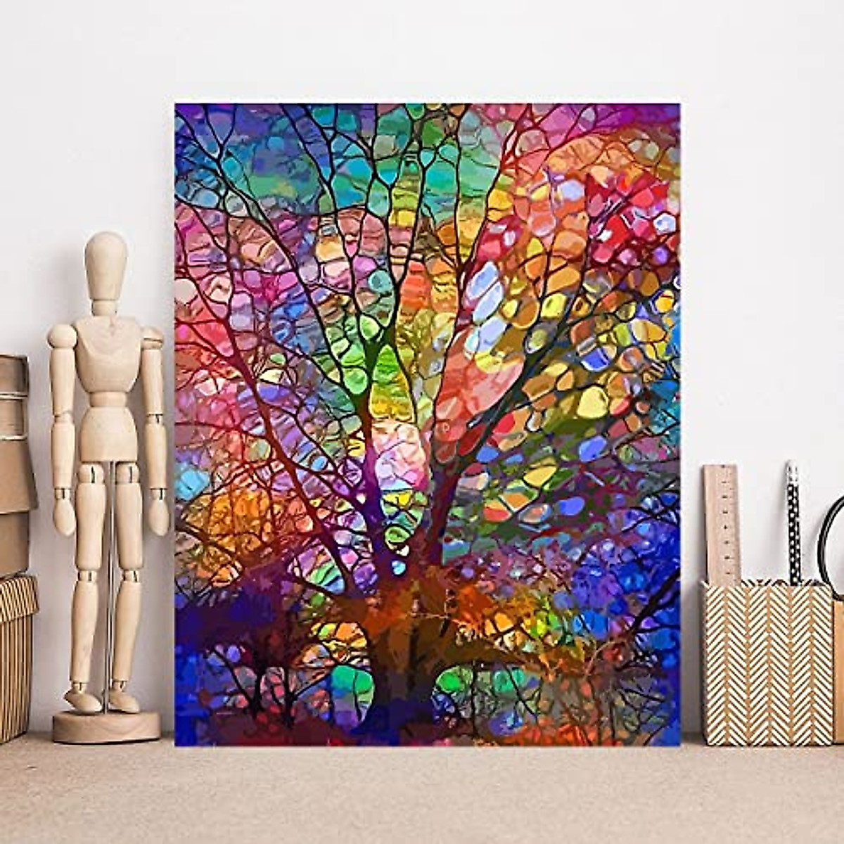 MOOMOH 5D Diamond Painting Kits for Adults - Diamond Art Kits for Adults Kids Beginner,DIY Tree of Life Full Drill Paintings with Diamonds Gem Art for Adults Home Wall Decor Gifts 11.8x15.7inch