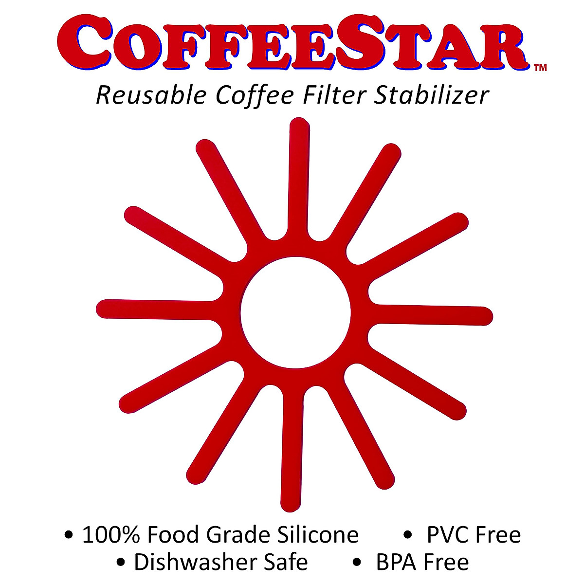 CoffeeStar – Reusable Coffee Filter Stabilizer