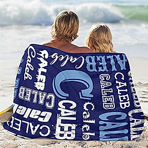 HSSQMH Custom Blankets for Baby Girls Boys Personalized Baby Blankets with Name Personalized Blankets for Kids Customized Blankets with Name Gift for Birthday Christmas Wedding Valentines Day