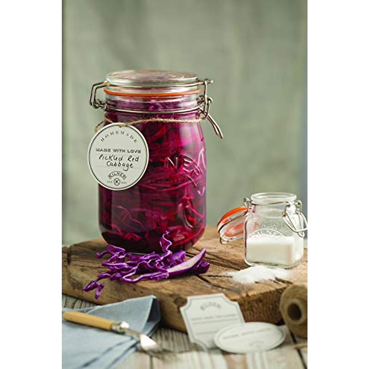 Kilner Round Clip Top Jar, 34-Fl Oz, 1 L