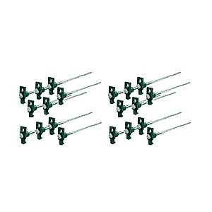 THE UM24 Set of 20 Heavy Duty Tent Stakes – 10" Metal Nail Forged Steel Tent Pegs for Camping Tent Tarp Or Garden Stake