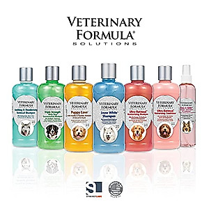 Veterinary Formula Solutions Snow White Shampoo for Dogs and Cats, 17 oz – Safely Remove Stains Without Bleach or Peroxide – Gently Cleanses, Deodorizes and Brightens White Coat – Fresh Scent