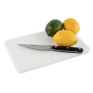 Plastic Bar Cutting Board for Restaurants, 3 Pack - 10 x 6 Inch, White