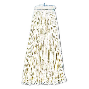 UNISAN 716C White Cotton Cut-End Lie-Flat Wet Mop Head, 16-Ounces
