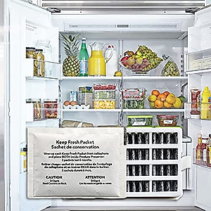 Funmit W10311524 Air Filter (4 Pack) & W10346771A Freshflow Produce Preserver (8 Pack) Replacement for Whirlpool Refrigerator