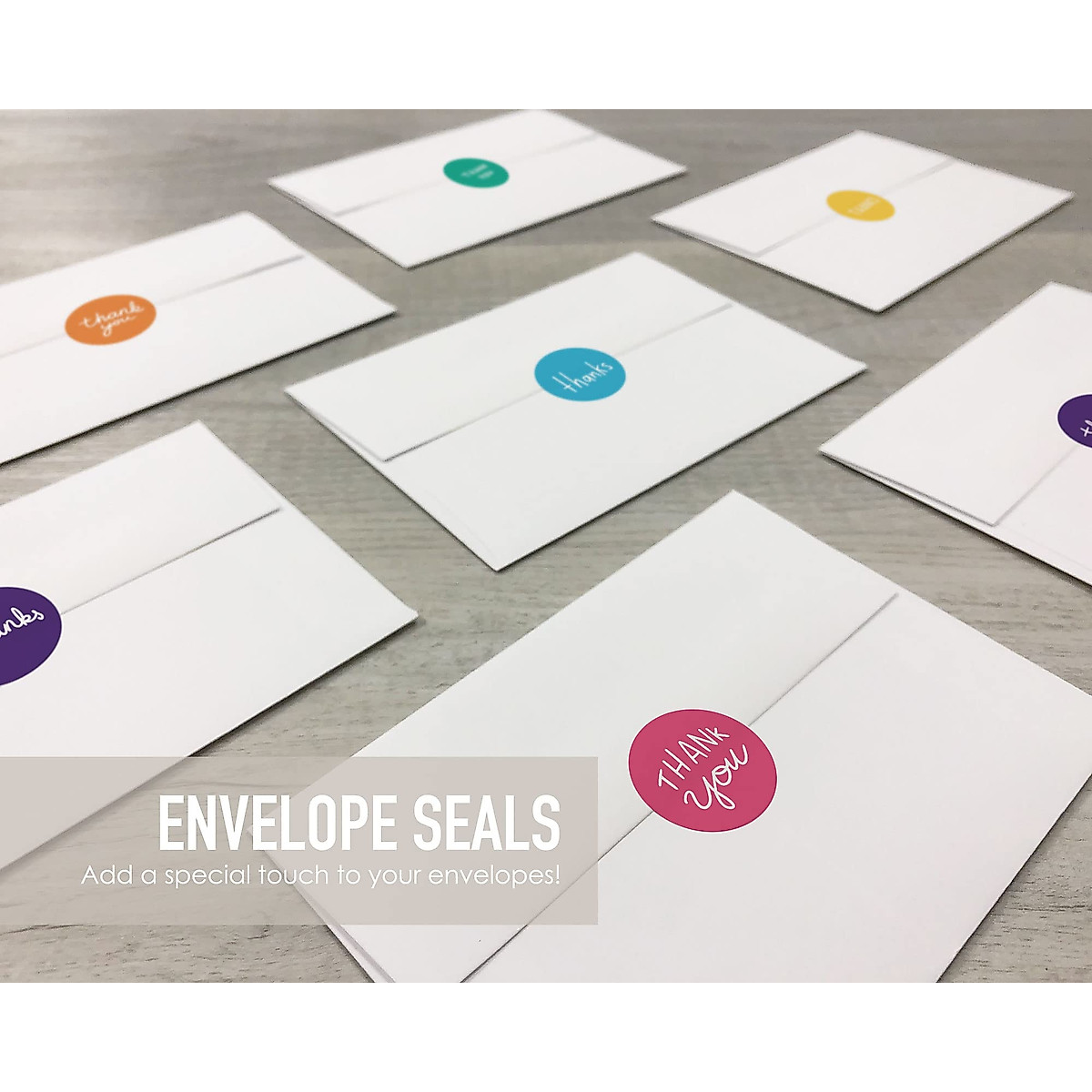 Under The Sea Chevron Animals Thank You Cards Variety Pack - For Baby Showers or Kids - 48 Cards with Envelopes and Colorful Sticker Seals