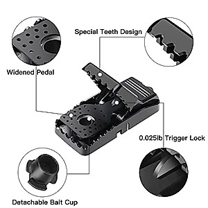 Dvcindy Mouse Traps Indoor for Home Small Mouse Trap for House Mice Snap Trap Effective Sanitary Quick Mouse Catcher - 12 Pack