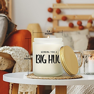 Sympathy Gifts for Loss of Loved One, Thinking of You Gifts for Women Men, Miscarriage Get Well Soon Bereavement After Surgery Gifts, Sending You a Big Hug Cheer Up Lavender Scented Candle