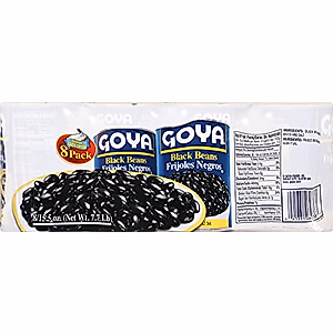 Goya Foods Black Beans, 15.5 Ounce (Pack of 8)