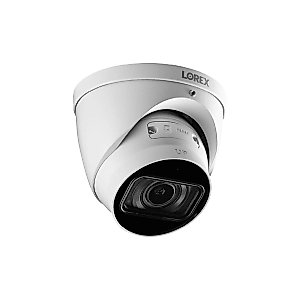 Lorex 4K (8MP) Motorized Varifocal Smart IP Dome Security Camera with Listen-in Audio and Real-Time 30FPS Recording - White