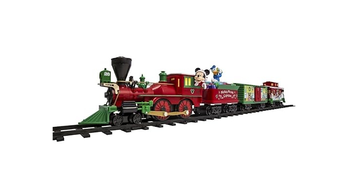 Disney Mickey Mouse Train Set with Remote and Lights for Kids 4+