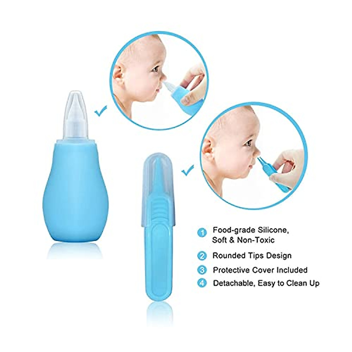 Baby Grooming Kit, Infant Safety Care Set with Hair Brush Comb Nail Clipper Nasal Aspirator Ear Cleaner,Baby Essentials Kit for Newborn Girls Boys