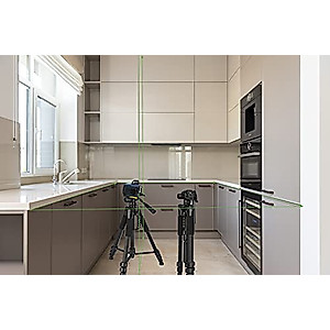 Adjustable Laser Level Tripod with 3 Direction Ball Head, Laser Level Tripod with Quick Release Plate with 1/4" Screw & 5/8'' Adapter with Bubble Level Multiusing Hook