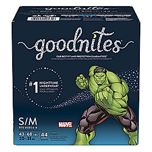 GoodNites Bedwetting Underwear for Boys, S/m, 44 Ct, Size 4-Boy, 44 Count (4344898287)