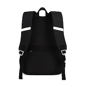 Jaygulf Waterproof Women Backpack Fashion Girl Travel Daypack Black