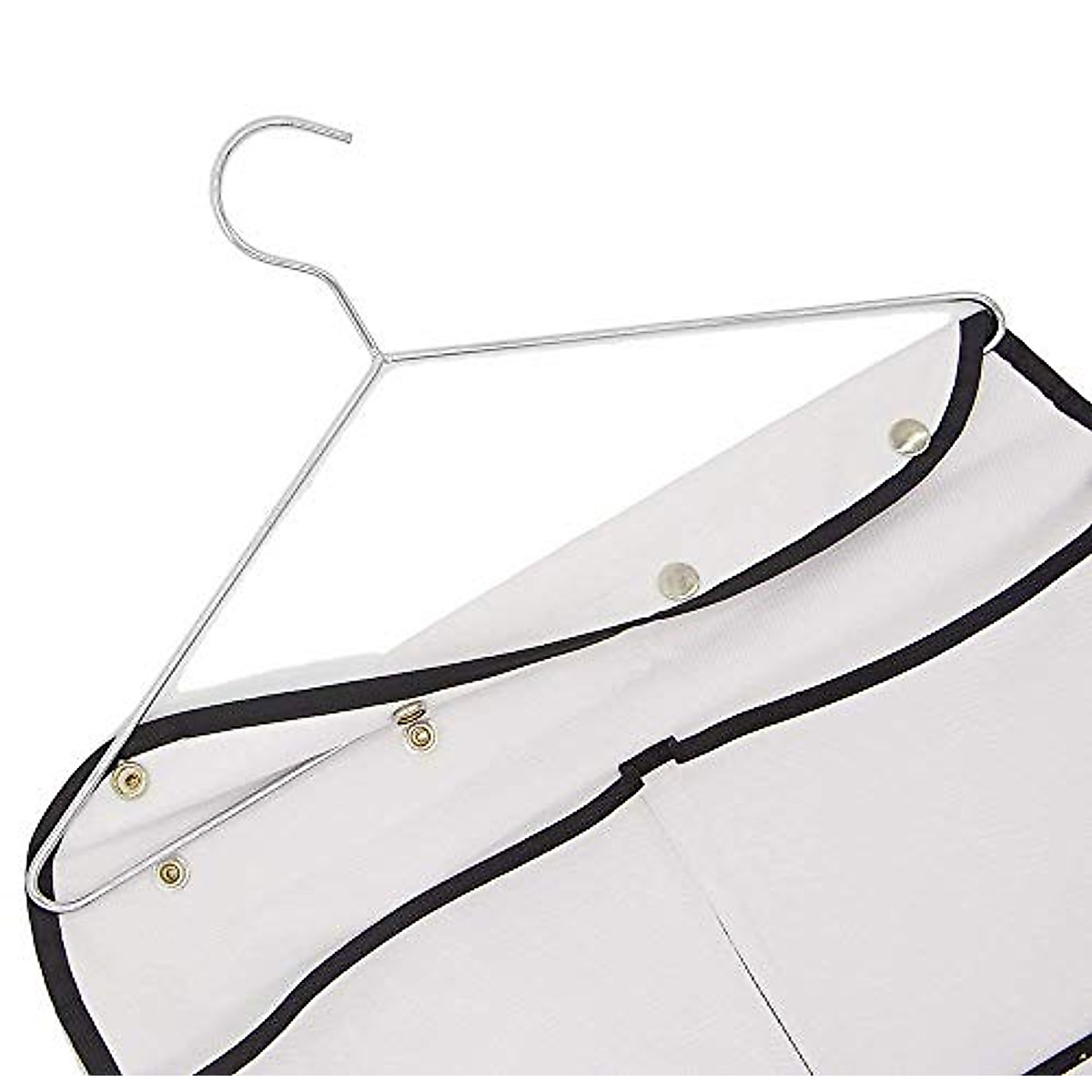 MISSLO Durable Hanging Closet Double Sided Bra Stocking Clothes Socks Organizer 15 Large Mesh Pockets, White