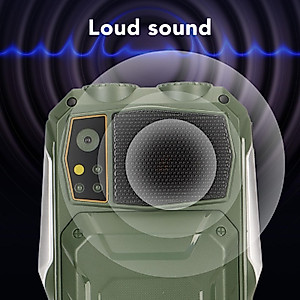 GOWENIC Rugged Senior Cellphone, 4G 4in Touch Screen, Large Button, 18000mAh Battery, LED Flashlight, Loud Sound, Quick Dial Phone,7.0, Extended Standby Time (Green)