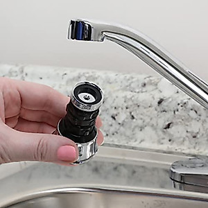 DANCO 10500 Dual Threaded Water Saving Faucet Aerator, 15/16-27 Male X 55/64-27 Female, 1.5 gpm