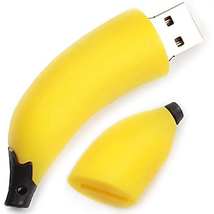 LEIZHAN 4 x 32GB Fruits USB Flash Drive Cute Banana Thumb Drive Pineapple Pendrive Strawberry Photo Stick Carrot Computer Memory Stick USB 2.0 Creative Backup Drive