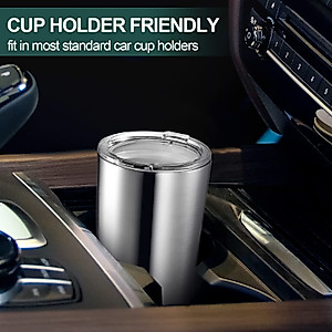 Potchen 16 Pcs 20 oz Stainless Steel Tumbler Bulk with Lids, Double Layered Vacuum Coffee Tumbler Cup Insulated Coated Travel Mug Tumblers for Coffee, Beverages, Hot Cold Drinks(20 oz)