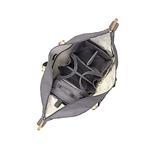 Storksak Travel Cabin Carry On with Wheels and Multi-functional Organizer, Water-Resistant, Grey