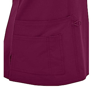 GT Performance Women Medical Nursing Scrub Top GT 4FLEX-Berry/Wine-Medium