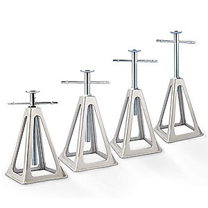 RVMATE Stack Jack 4 Pack, for RV, Camper and Trailer Stabilization, Aluminum RV stabilizer, Adjustable from 11 inch to 17 inch