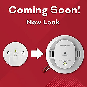 Kidde Hardwired Smoke & Carbon Monoxide Detector, Battery Backup, Interconnectable, LED Warning Light Indicators