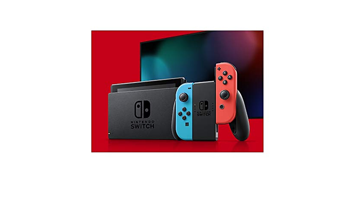 Nintendo Switch with Neon Blue & Red Joy-Con | Versatile Gaming Console