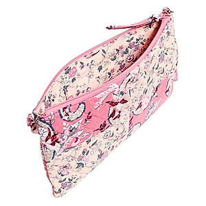 Vera Bradley Women's Cotton Convertible Wristlet With RFID Protection, Botanical Paisley Pink Patchwork, One Size