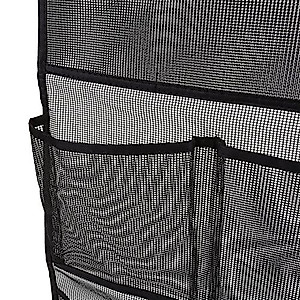 MagicFeel Mesh Hanging Shower Caddy Bath Organizer with 7 Mesh Pockets Bathroom Accessories Hang on Shower Curtain Rod Liner Hook Save Space in Bathroom Tub with 3 Rings (2 Pack)