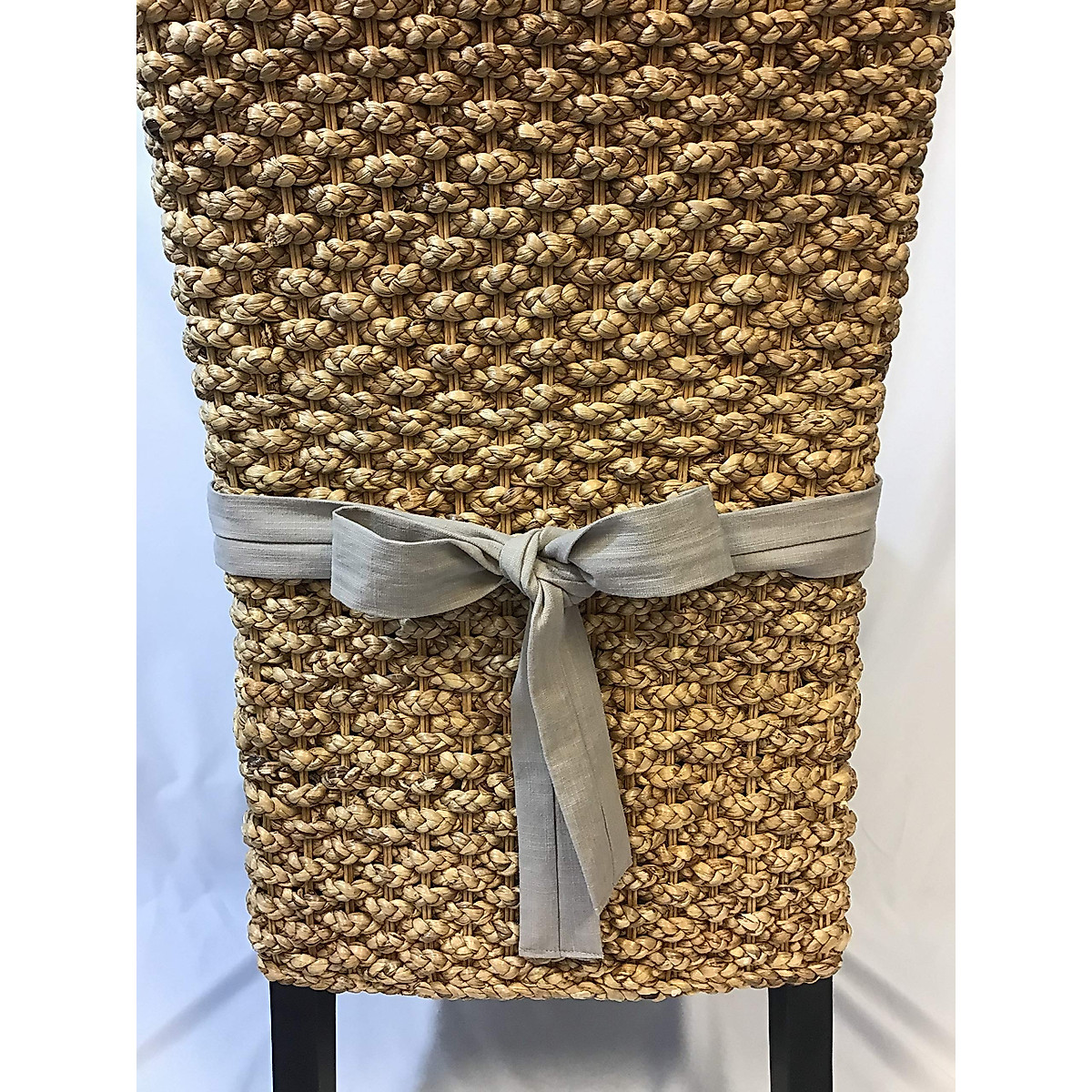Chair Cushion Pad - Wicker Chair Cushion - seat cushion with 37" ties and removable foam insert Farmhouse Chair Cushions - Kubo Chair Replacement Cushion