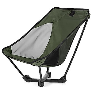 TOMSHOO Portable Camping Chairs Lightweight Folding Chair Outside, Compact Beach Chairs for Adults Adjustable Height Foldable Chair for Backpacking, Travel, Hiking, Fishing, Supports 350 Lbs