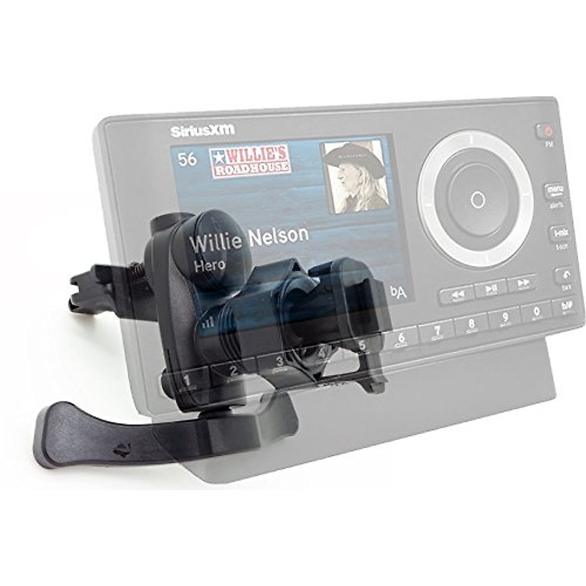 ChargerCity Simple-Lock Air Vent Holder Mount for Sirius XM Onyx EZ EZR Plus Lynx StarMate Stratus 5 6 7 Roady Delphi Skiff Nexus & Helix Satellite Radio (Vehicle Dock is not Included)