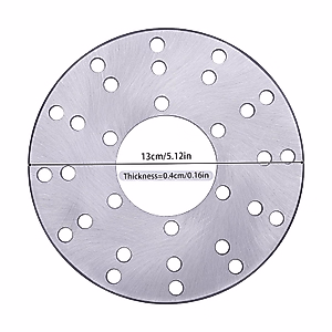 Front Steering 4 Stud Wheel Hub Disc Brake Assembly, ATV Front Wheel Hub+ Steering Knuckle Spindle+Brake Caliper+ 2 pcs Disc Rotor For 125cc 150cc 200cc 250cc ATV Go kart Quad Dirt Bike