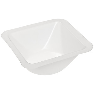 Anti-Static Weigh Boats with Flat Bottom and Rounded Corners, Medium-Sized, 85 mL Capacity, Square-Shaped, Polystyrene, Disposable, White (Pack of 500)
