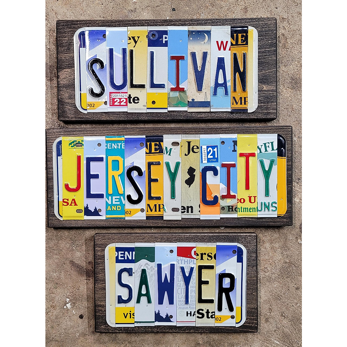 Jersey Plate Art - Custom made license plate signs
