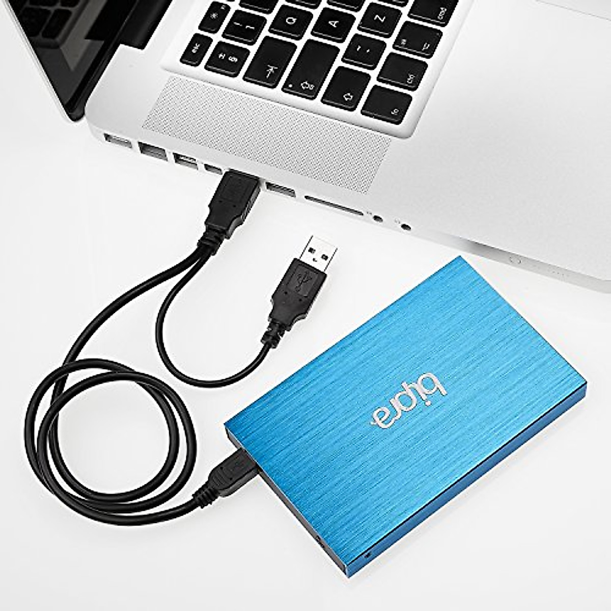 BIPRA 320Gb 320 Gb 2.5 Inch External Hard Drive Portable USB 2.0 - Blue - Ntfs