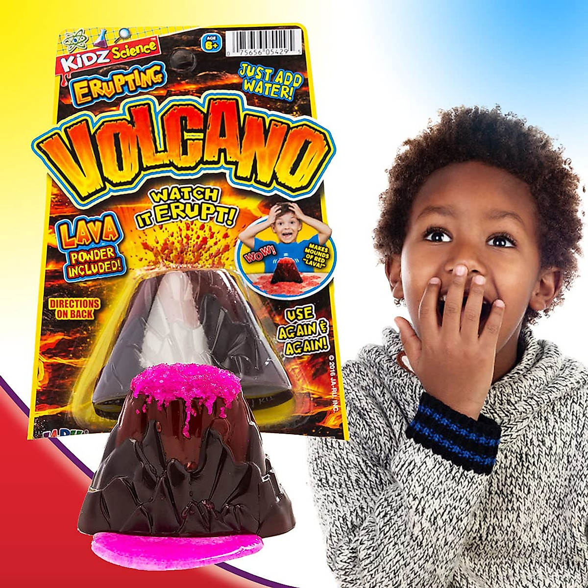 2CHILL Kidz Science Erupting Volcano Toy (12 Volcano Toys). Science Kits Lab Experiment Preschool Learning like STEM Toy for Kids. Fun Volcano Beaker Party Favors Birthday Gifts Easter Basket.5429-12p