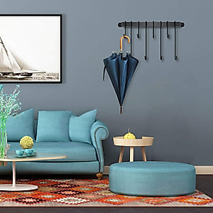 SHUNTU Coffee Cup Holder Wall Mounted - Coffee Cup Rack Mug Hooks in Kitchen Counter or Coffee Bar Station for Mug Display, Storage or Collections, Kitchen Utensils Hanger - Easy to Install