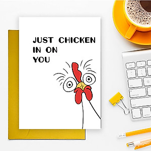 COLINHELIN Funny Thinking of You Card for Women Men, Concern for Neighbors Card, Humor Miss You Gift for Husband Wife Boyfriend Girlfriend, Encouragement Card, Hilarious Get Well Card