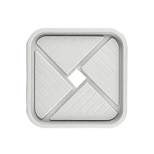 BangQiao 2 Pack 8.80 Inch Base Width Gray Plastic Square Plant Caddy with Wheels, Drainage,and Water Container, Rolling Pot Dolly Trolley Stand Holder Pallet with Caster for Indoor Outdoor Planter