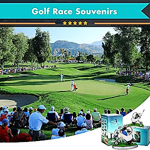 10L0L Golf Gifts, Golf Bag Pen Holder Golf Club Pens Gift Set Golf Race Souvenirs Unique Gifts for Men Dad Boss Golfer Fans Coworker - Silver + Black