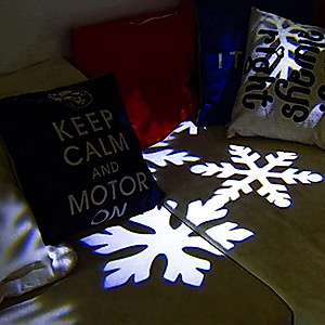 Christmas Light Projector, LANGTU 2022 Upgraded LED Christmas Halloween Lights Outdoor Indoor Snowflake Rotating Projector Lamp with 16 Themes for Garden Party New Year Xmas