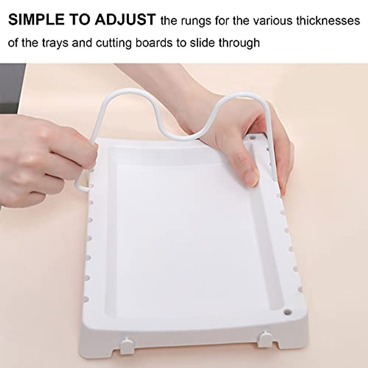 WANCHIY Cookie Sheet Organizer Rack for Cabinet- 3 PACK Pot and Pan Organizer for Cabinet, Adjustable Cutting Board Organizer, Baking/Lid/Dish/Plates/Pan Organizer Rack for Cabinet