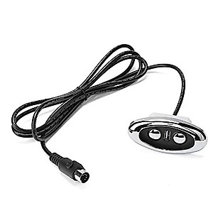 LED Backlight 2 Button Electric Sofa Hand Control Switch, Sofa Controller with USB Port Input 12-29V USB Output 5V-2A (Black)