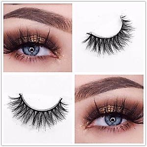 Hipeya 20 Pairs False Eyelashes 20 Styles Mixed Pack Cat Eye Fluffy Eyelashes Pack 3D Volume Multi Layers Insensibility Faux Mink Lashes Packs for Daily Party Show Drama