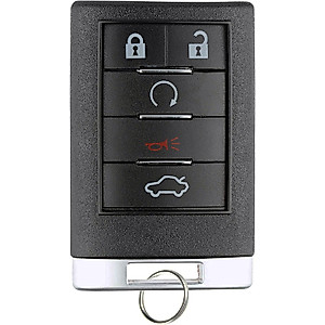 KeylessOption Keyless Entry Remote Car Smartr Key Fob for Cadillac CTS STS DTS 2008-2011 (OUC6000066)