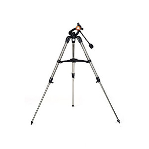 Celestron Inspire 100AZ Refractor Smartphone Adapter Built-In Refracting Telescope, Blue (22403)