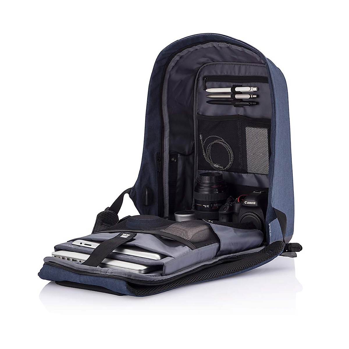 XD Design Bobby XL 17" Anti-Theft Laptop Backpack USB Port (Unisex Bag) (Navy)
